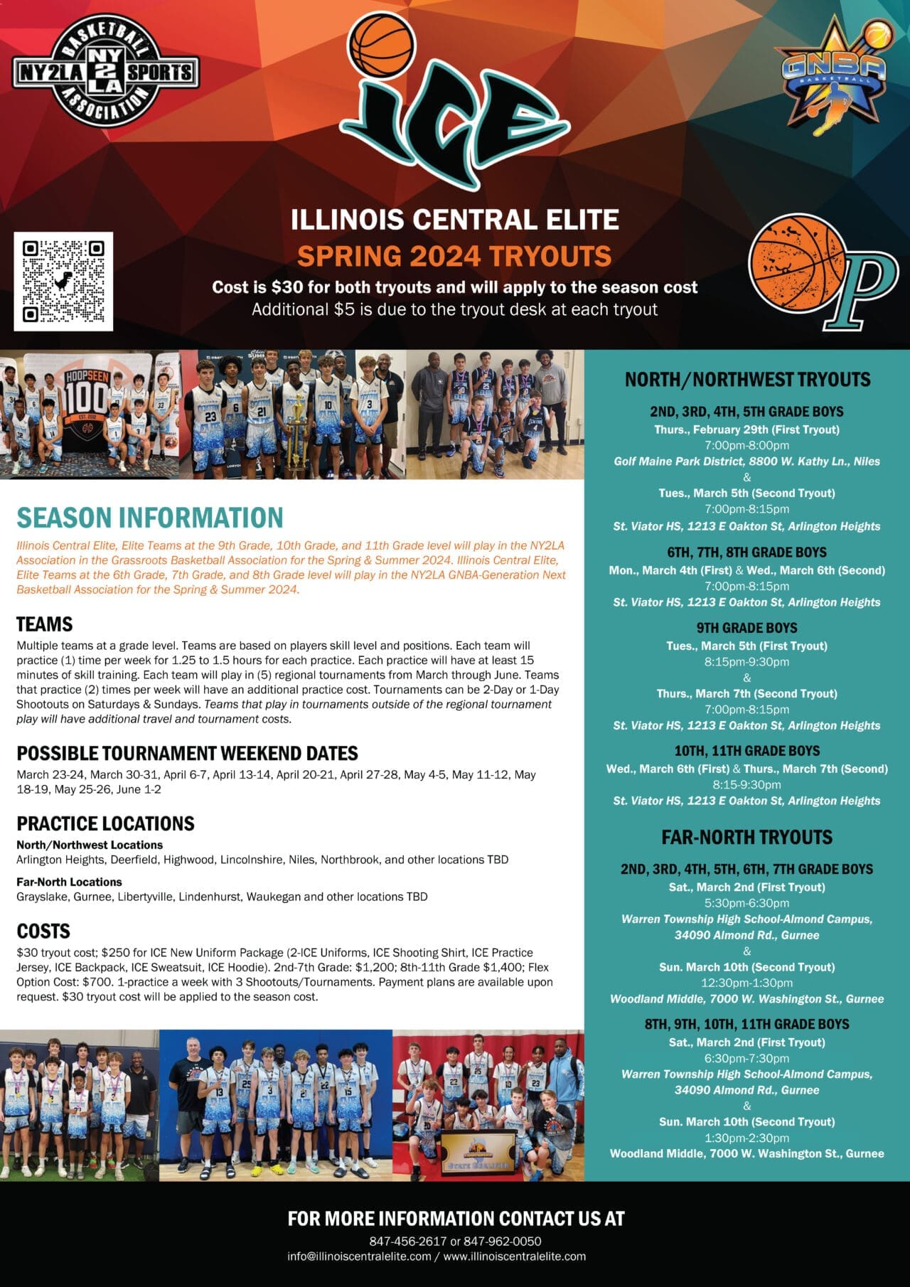 ICE Boys Tryouts Spring 2024 | Illinois Central Elite-ICE