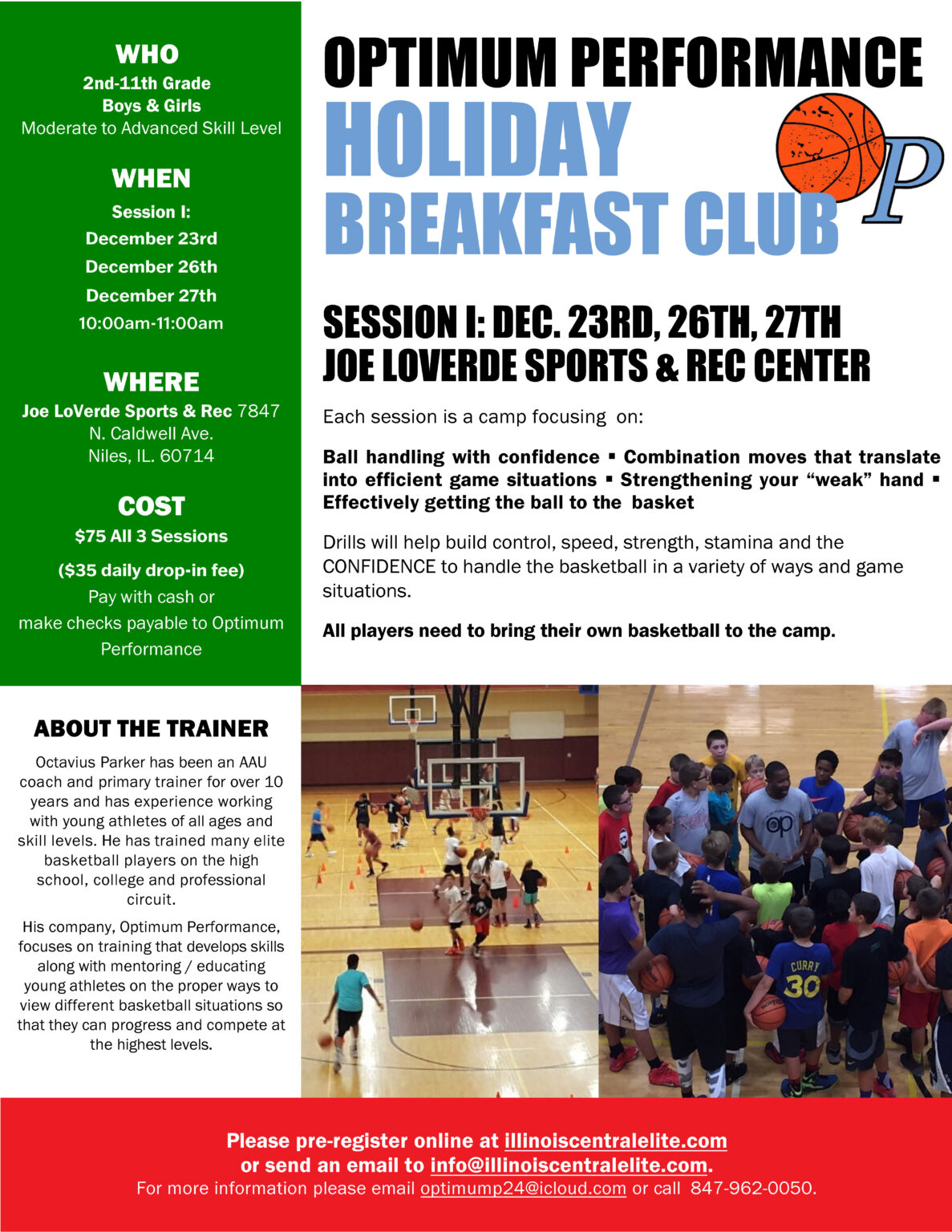 OP Holiday Breakfast Club Session I 2024-2025 | Illinois Central Elite-ICE